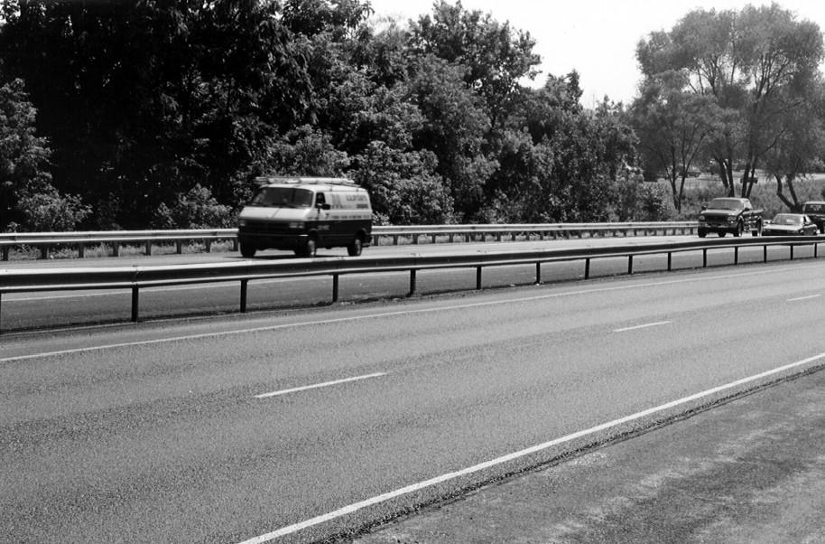 Weak-Post W-Beam Median Barrier - Task Force 13