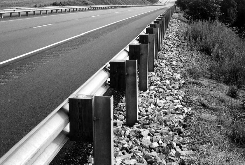 Strong Post W-Beam Guardrail, Steel Posts, Wood or Composite Blockouts ...