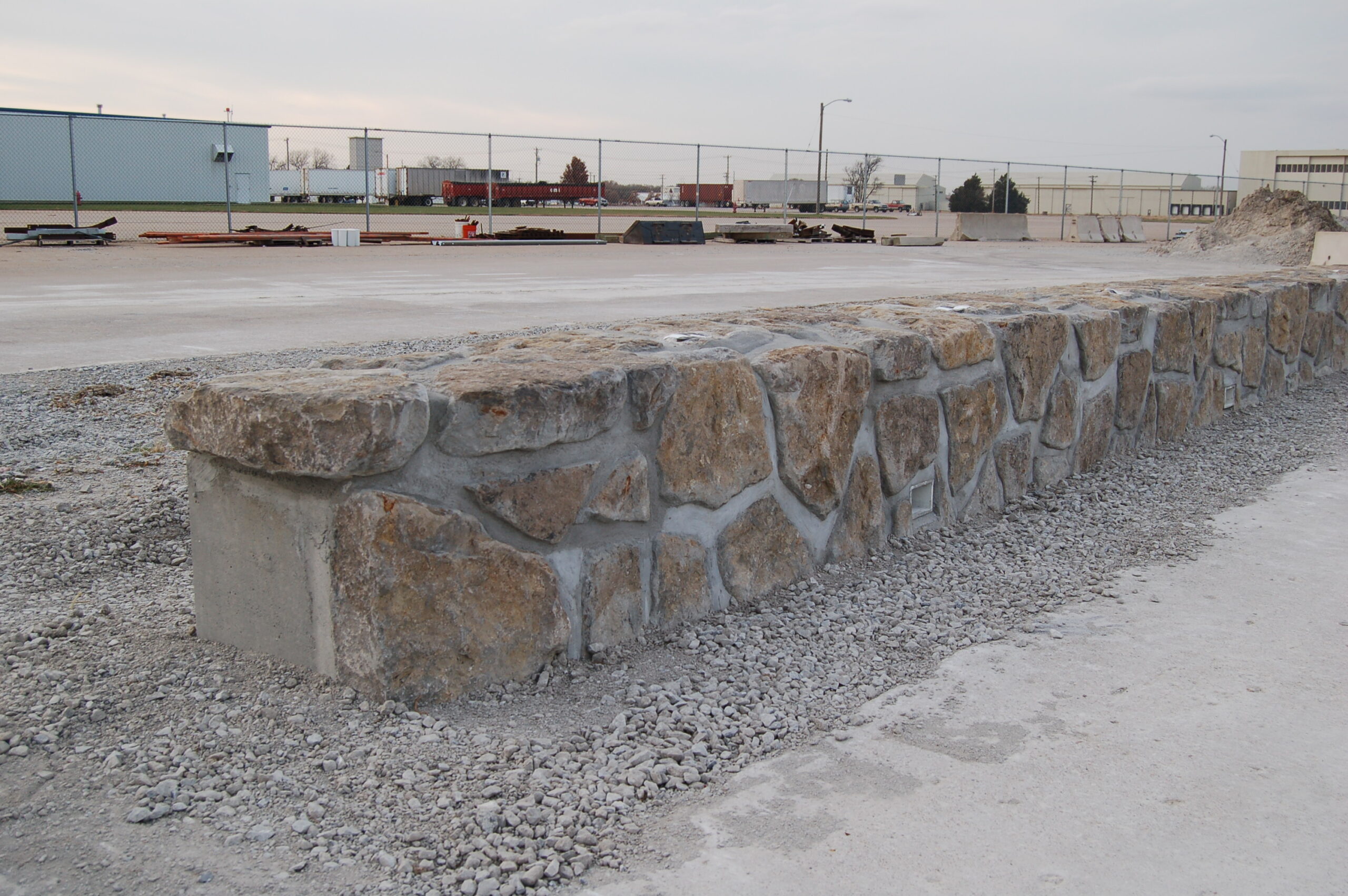 Rough Stone Masonry Guardwall TL-2 - Task Force 13