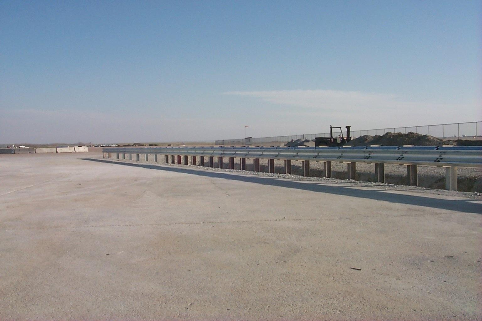 Strong-Post W-Beam Guardrail, Steel Post, 37-1/2" Spacing on Slope ...