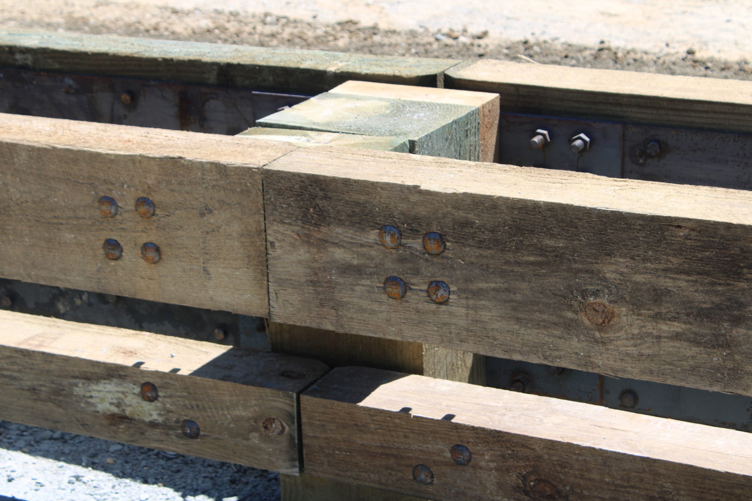 Steel-Backed Timber Guardrail Median Type A - Task Force 13